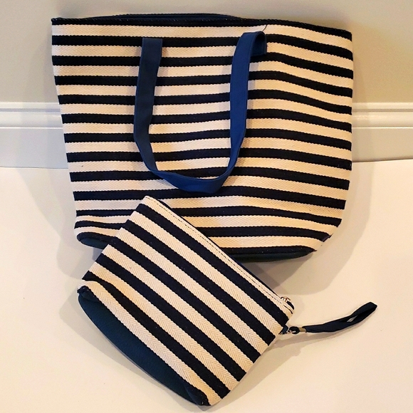 Bags | Tote Bag With Matching Pouch | Poshmark